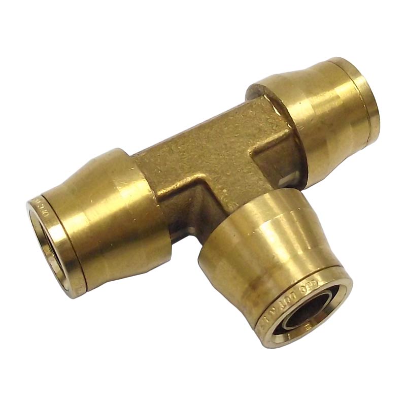 Pro Trucking Products: 016940 1/4" Push-Lock Nylon Tubing Tee Fitting