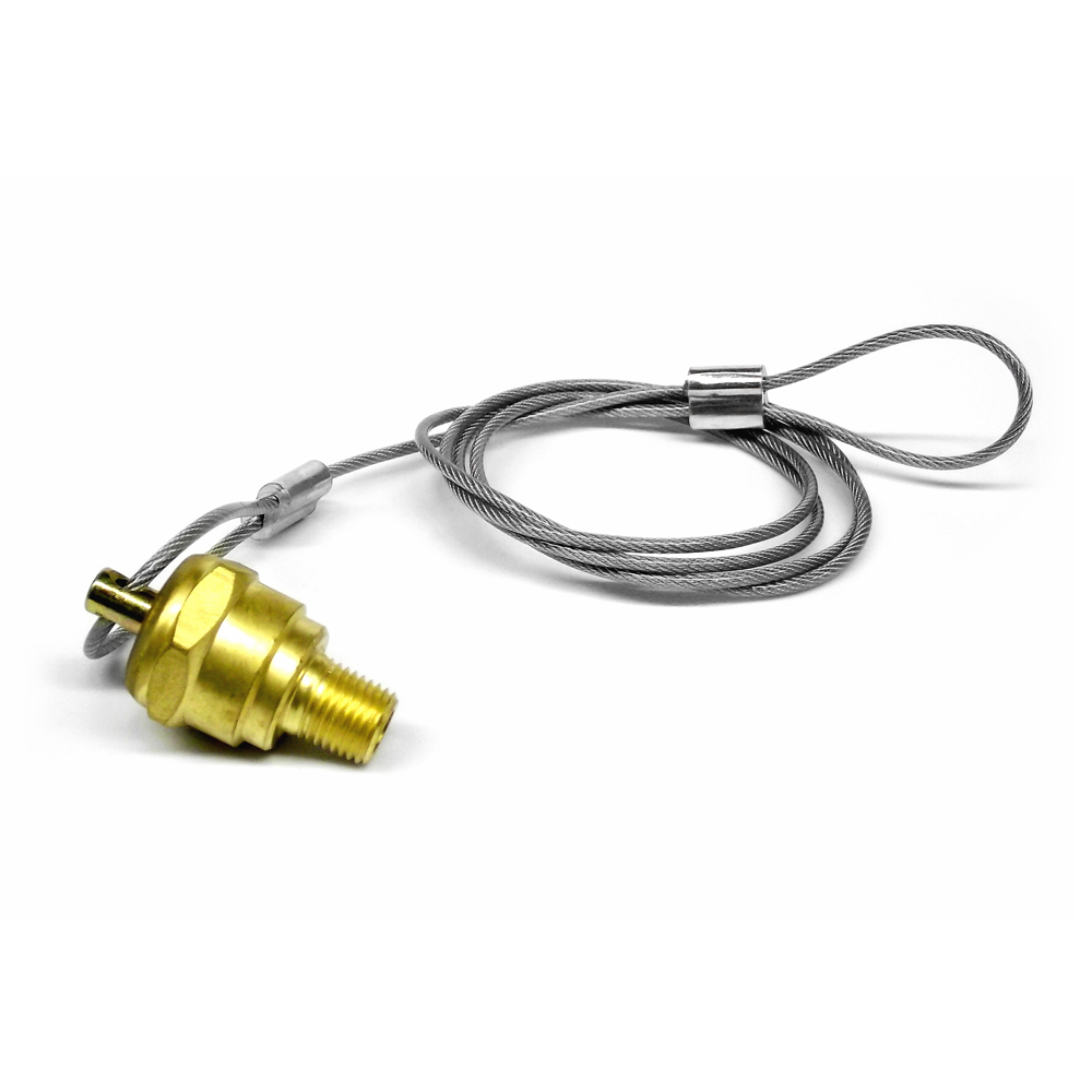 Pro Trucking Products: Manual Drain Valve, 36" Pull Cable, 1/4" NPT