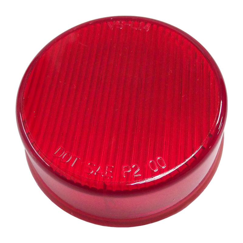 Pro Trucking Products: 250RS Red 2.5" Round Marker Light with Stripe ...