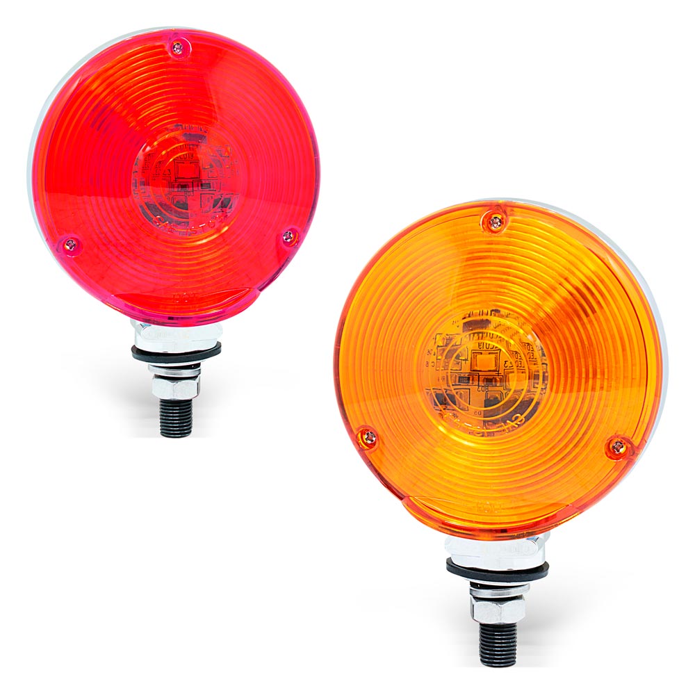Pro Trucking Products: 42TS 4" Round Double Faced LED Turn Signal Light