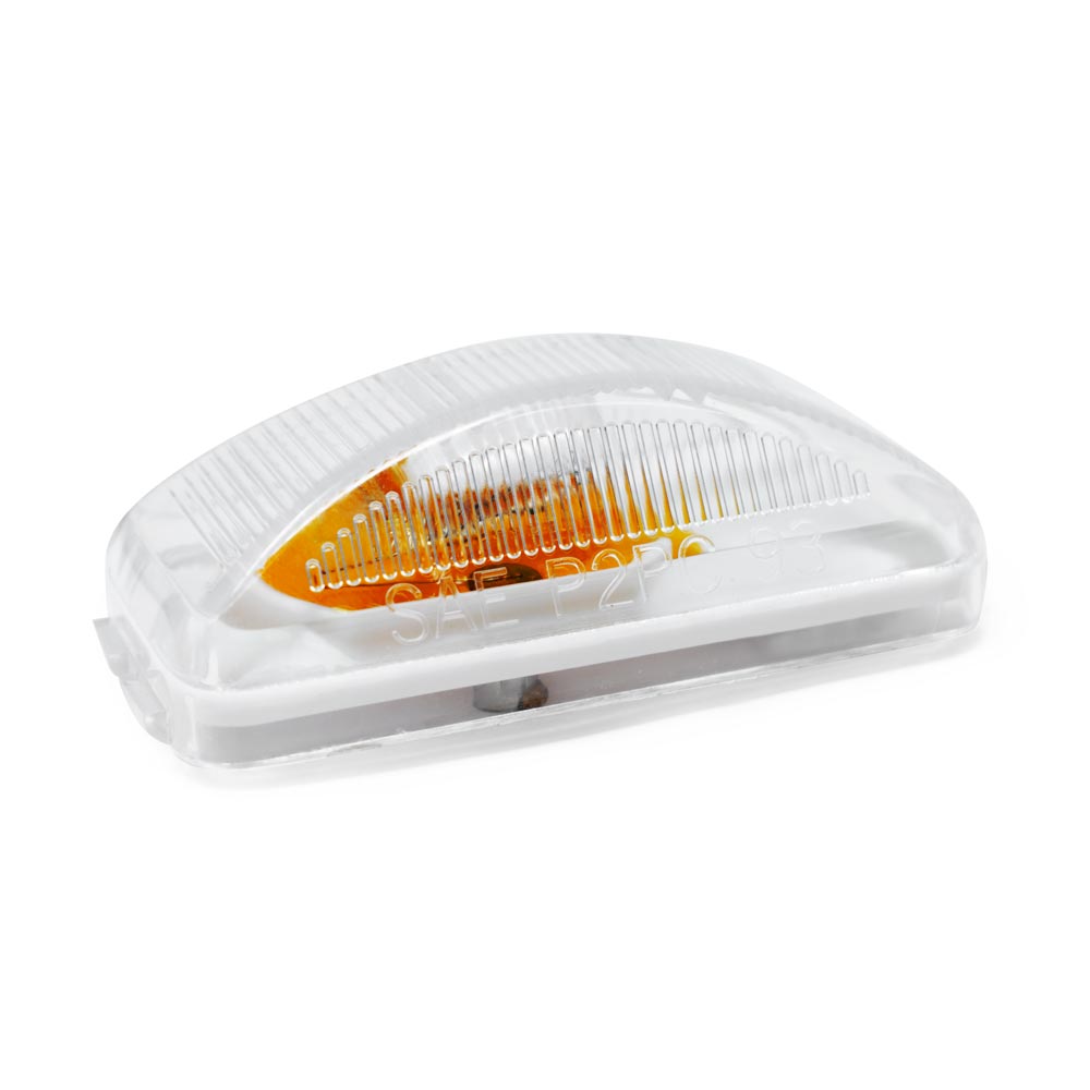 Pro Trucking Products: 2.5" Rectangular Clear Sealed Utility Light, 12 VDC