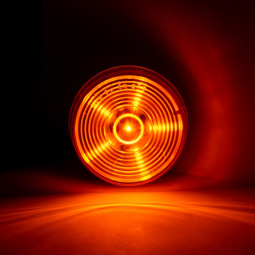 Pro Trucking Products: 2" Round Amber Marker Light
