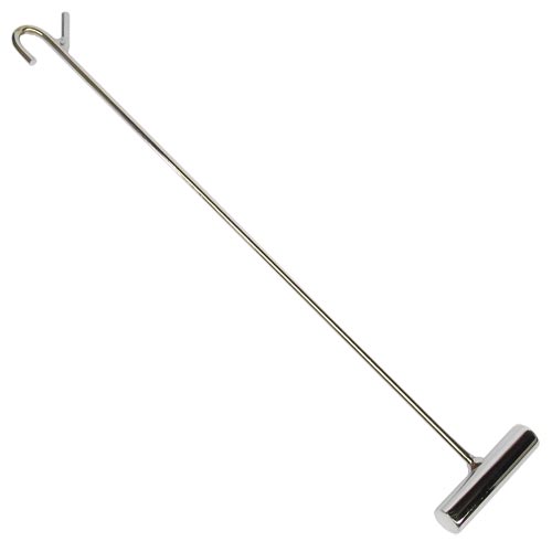 Pro Trucking Products: Chrome Fifth Wheel Pin Puller with Hook, 36" Long