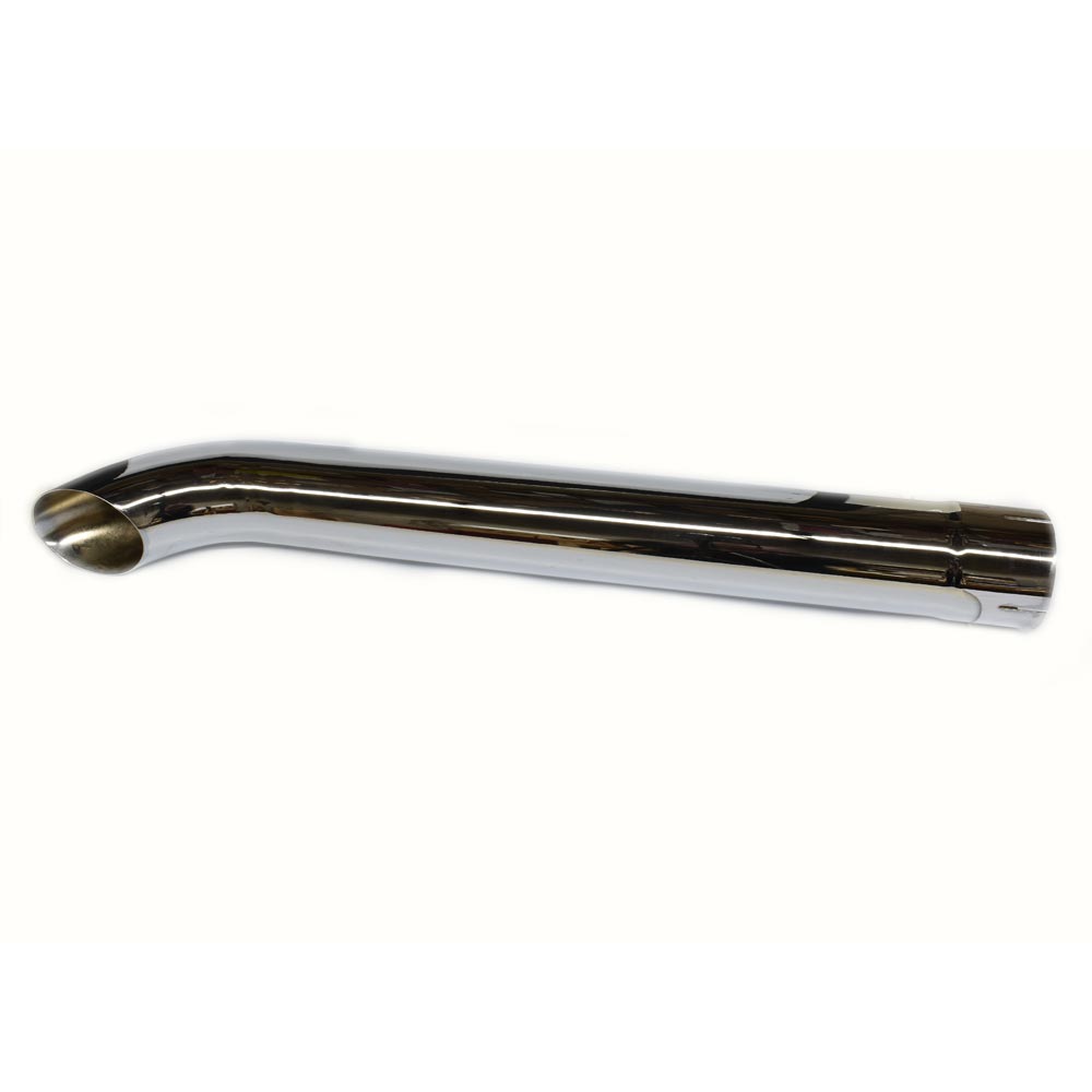 Pro Trucking Products: 5" ID x 60" Curved Top Chrome Stack Pipe
