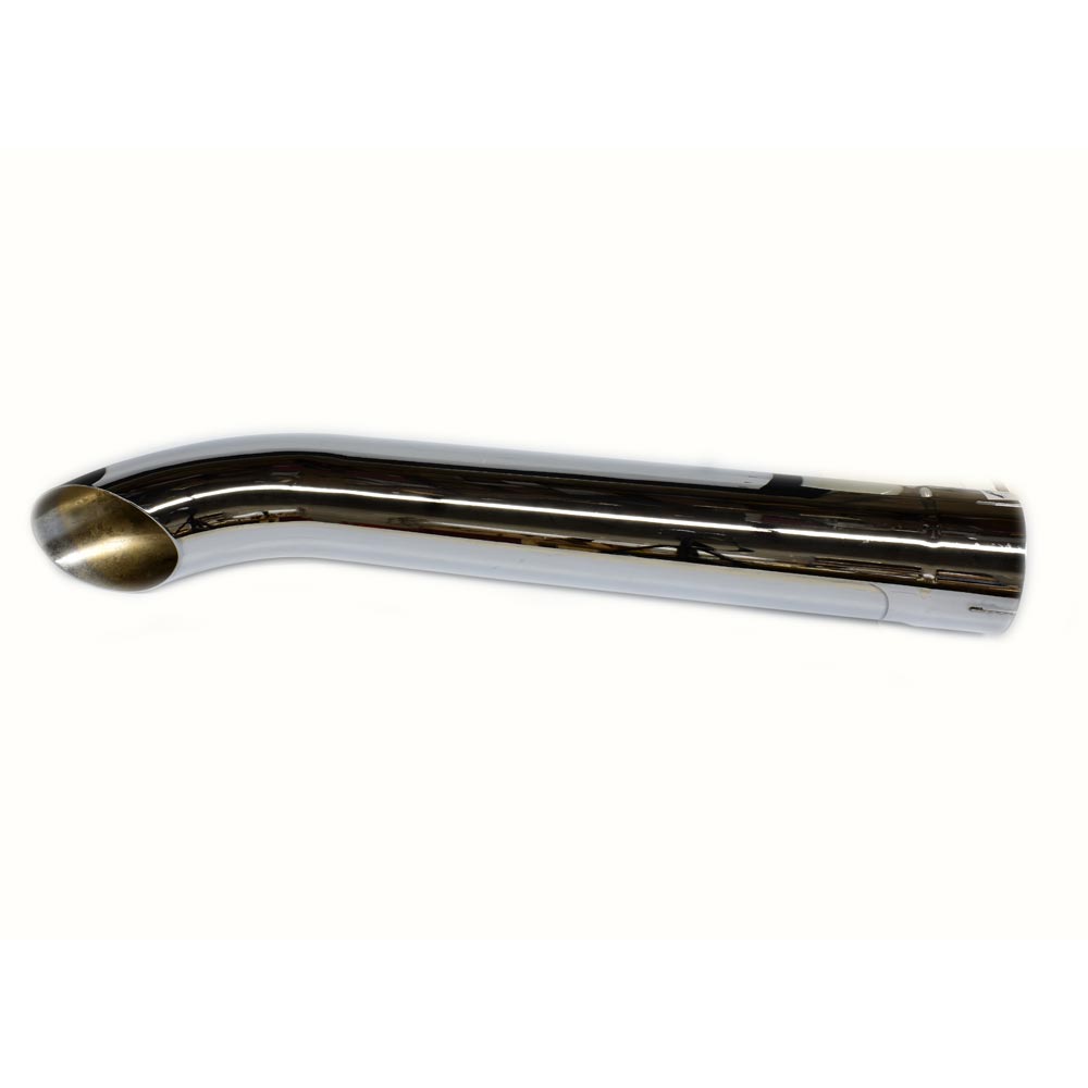 Pro Trucking Products: 5" ID x 48" Curved Top Chrome Stack Pipe