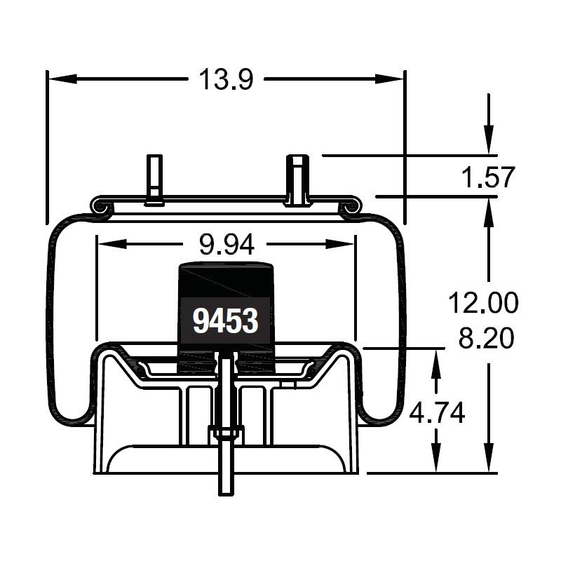 Pro Trucking Products: Air Spring - Replaces Goodyear 1R13-188 & Dana ...