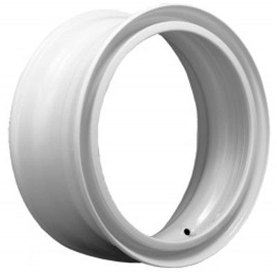 Pro Trucking Products: 22.5" X 8.25" Dayton Style Tubeless Steel Rim, White