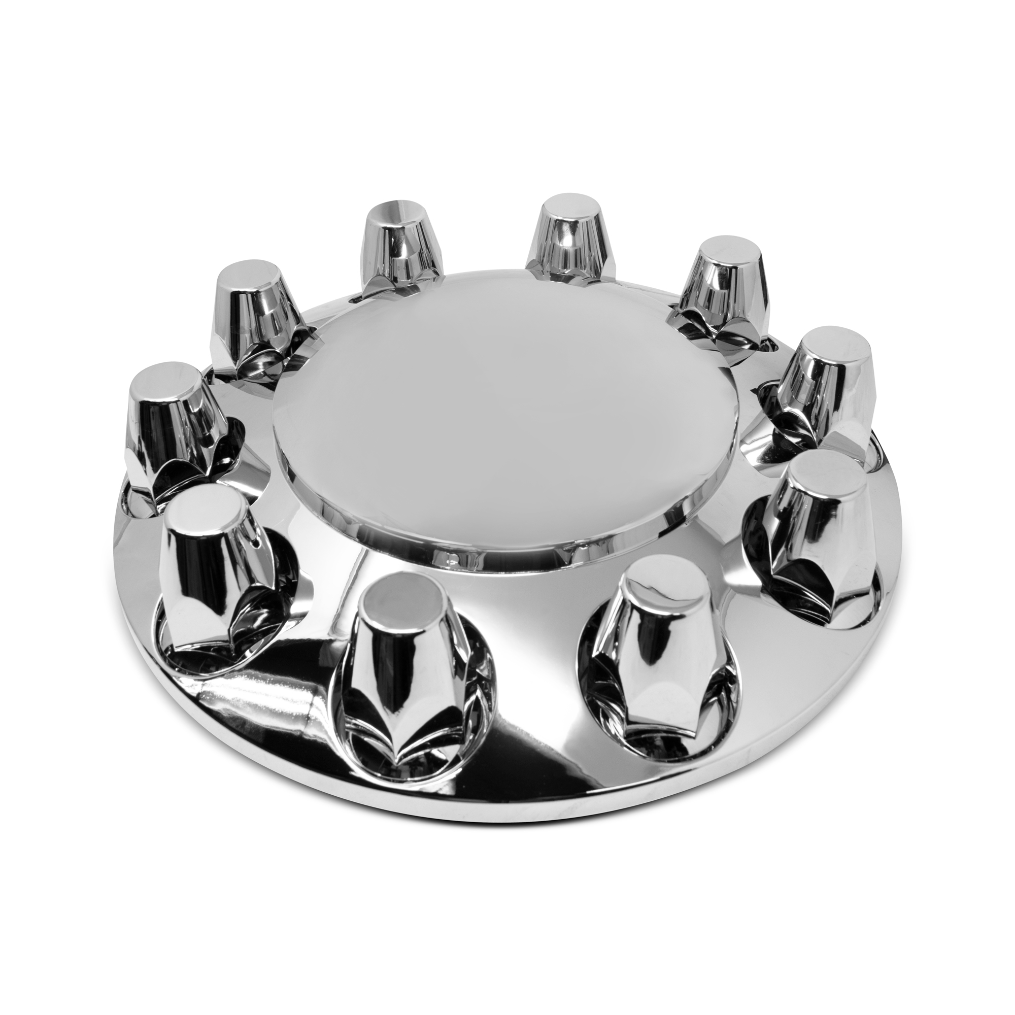 Pro Trucking Products: Steer Axle Chrome ABS Hub and Nut Cover Assy ...