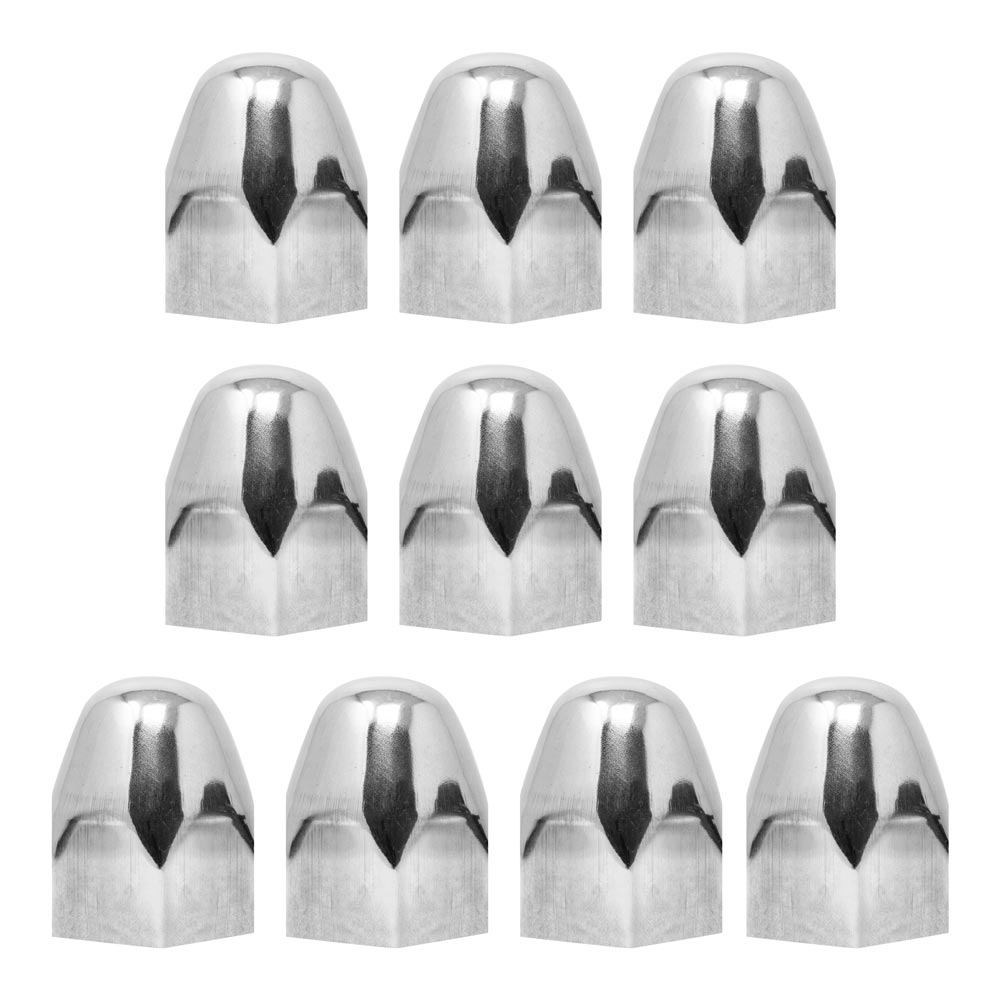 Pro Trucking Products: 1-1/2" x 2" Stainless Steel Lug Nut Covers, Pack ...