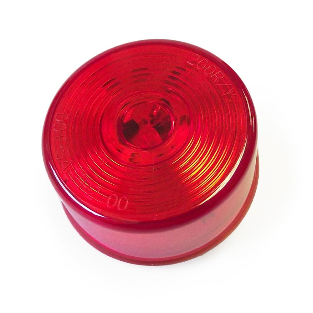 Pro Trucking Products: 200RC Red 2" Round Marker Light with Circle Lens ...