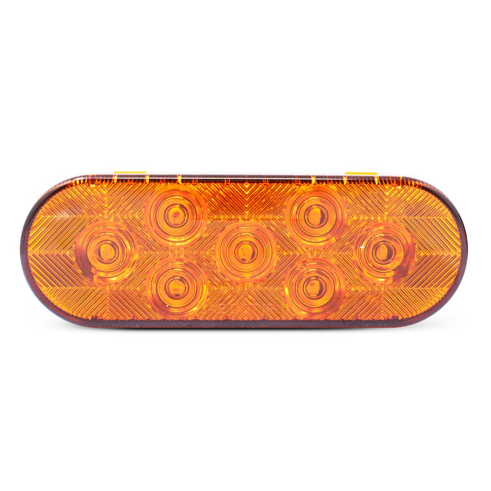 Pro Trucking Products: 607A24V 6" Oval 7 LED Turn Signal Light, Amber ...