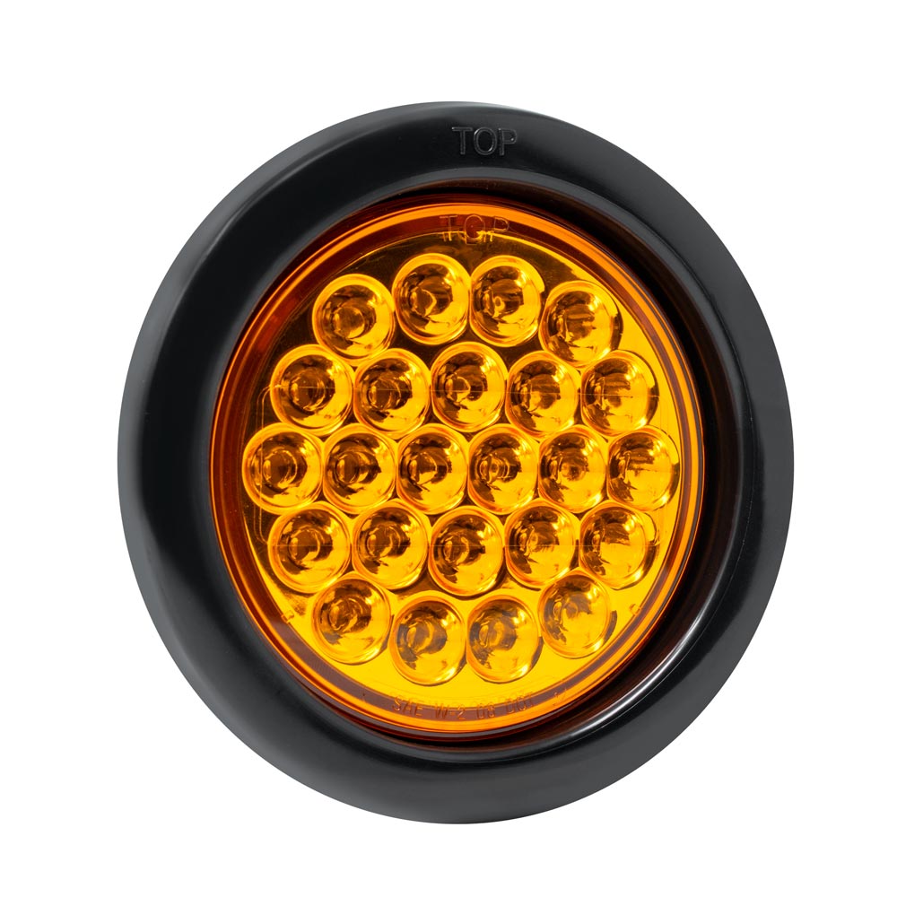 Pro Trucking Products: ST40A 4" Round Amber Strobe Light With Rubber ...