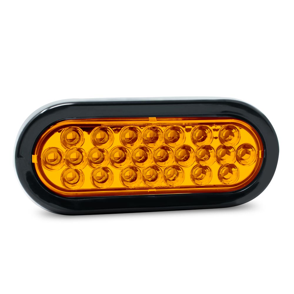 Pro Trucking Products: ST65A 6" Oval Amber Strobe Light With Rubber ...