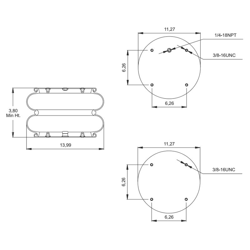 Pro Trucking Products: Double Convoluted Air Spring, Replaces ...