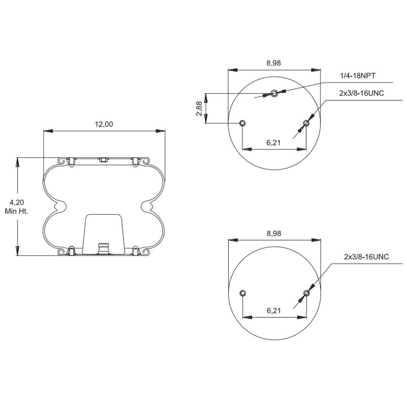 Pro Trucking Products: Double Convoluted Air Spring, Replaces ...