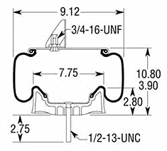 Pro Trucking Products: Air Spring, Replaces Kenworth Airglide 200 K-303 ...