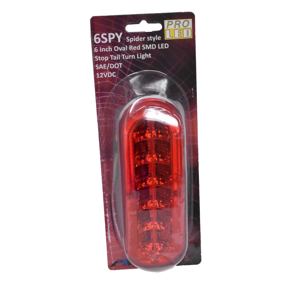 Pro Trucking Products: 6SPY 6" Oval Red LED Spider Style Stop-Tail-Turn ...