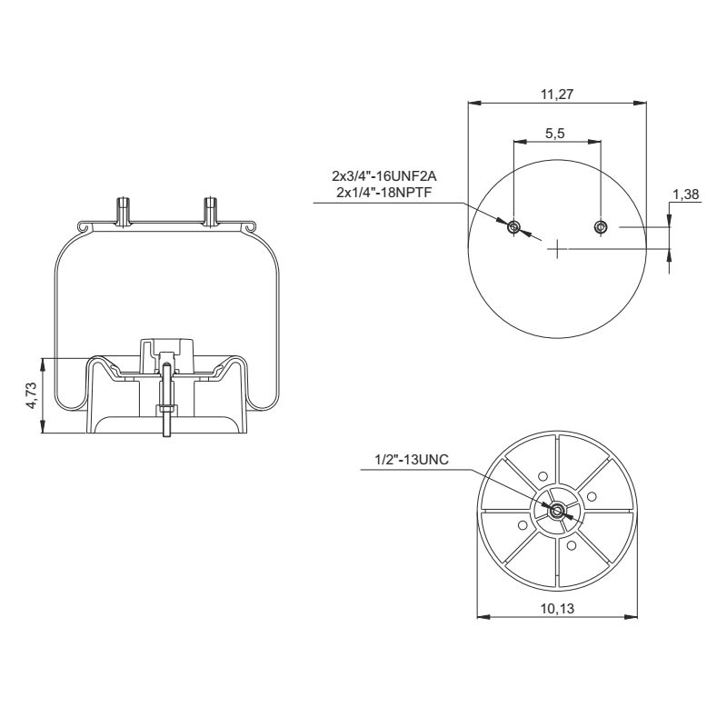 Pro Trucking Products: Reversible Sleeve Air Spring, Replaces ...
