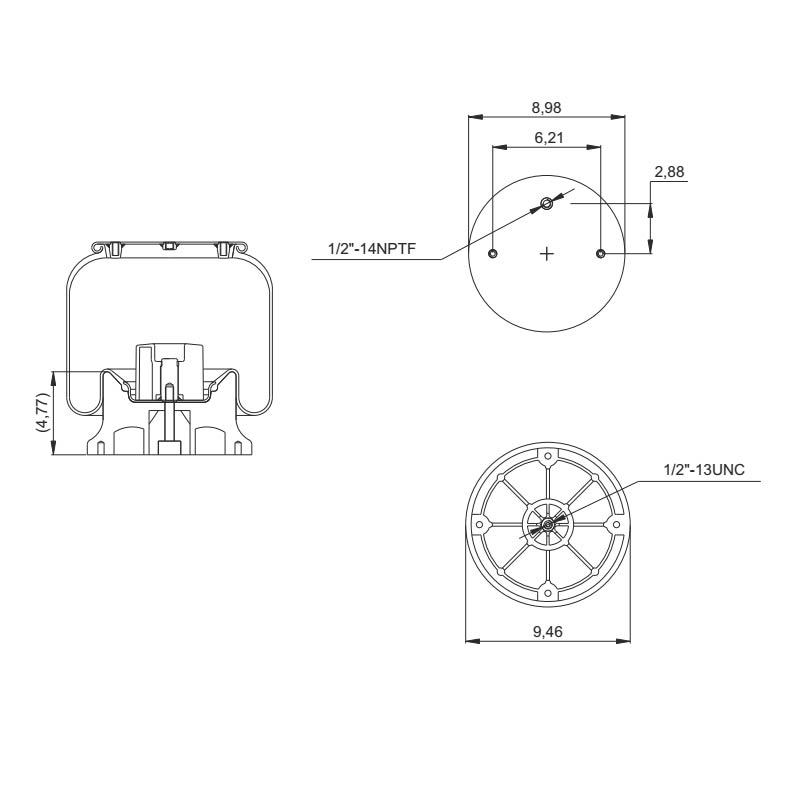 Pro Trucking Products: Reversible Sleeve Air Spring, Replaces Kenworth ...