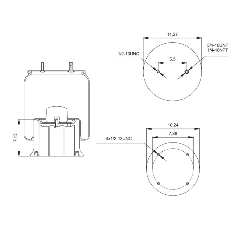 Pro Trucking Products: Reversible Sleeve Air Spring, Replaces ...