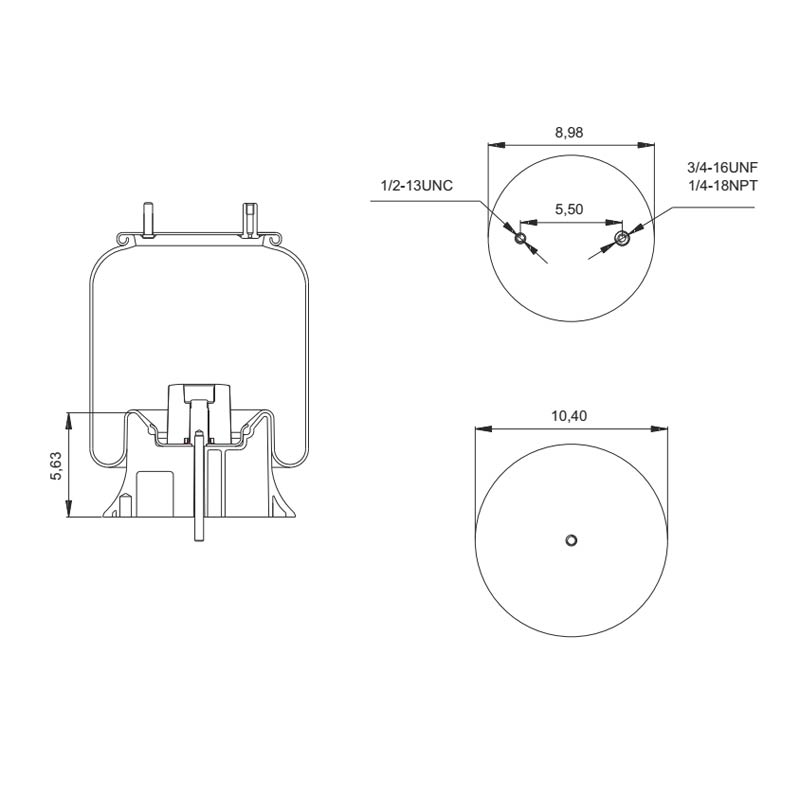 Pro Trucking Products: Reversible Sleeve Air Spring, Replaces Neway ...