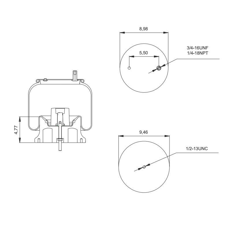 Pro Trucking Products: Reversible Sleeve Air Spring, Replaces Neway ...